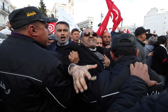 People Clash Police During Protest Against Editorial Stock Photo ...