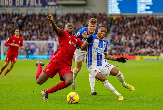 Ibrahima Konate 5 Liverpool Slides Tackles Editorial Stock Photo ...