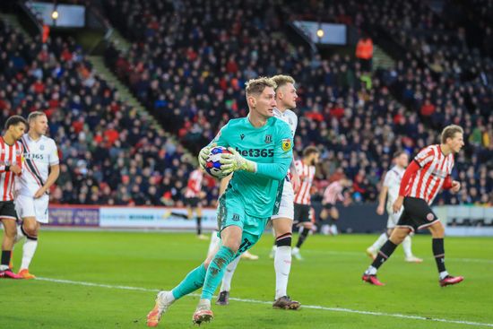 Jack Bonham 13 Stoke City Ball Editorial Stock Photo - Stock Image ...