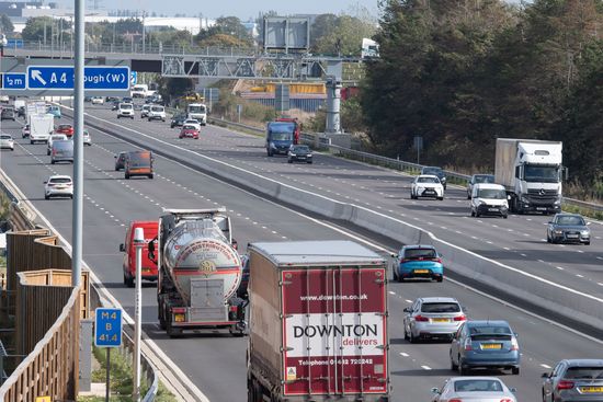 Stopped Vehicle Detection Radars On M4 Editorial Stock Photo - Stock ...