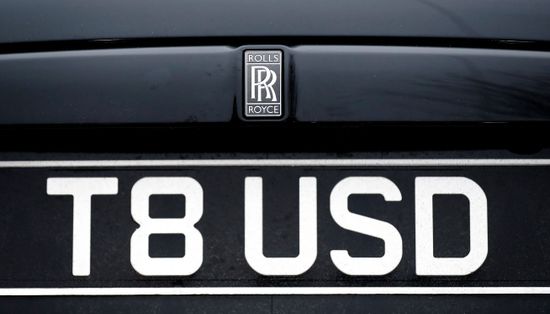 Custom License Plate Rolls Royce Car Editorial Stock Photo - Stock ...