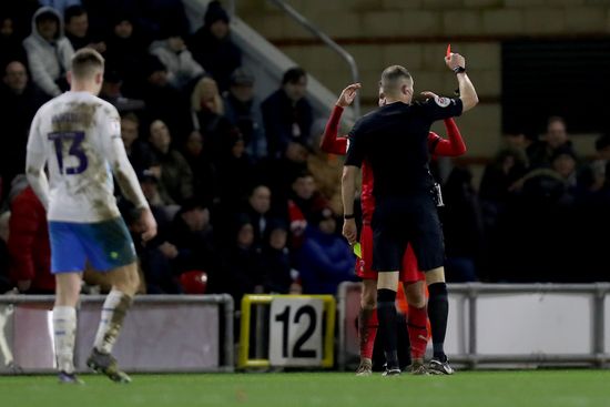 Tom James Leyton Orient Sent Off Editorial Stock Photo - Stock Image ...