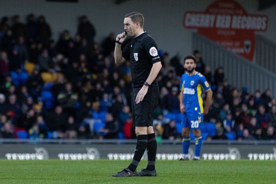 Referee Ben Toner During Efl Sky Editorial Stock Photo - Stock Image ...