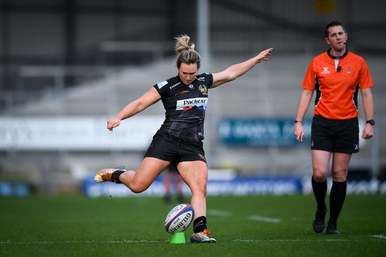 Liv Mcgoverne Exeter Chiefs Attempts Kick Editorial Stock Photo - Stock ...