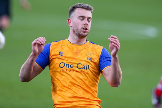 Rhys Oates Mansfield Town Rues Missed Editorial Stock Photo - Stock ...