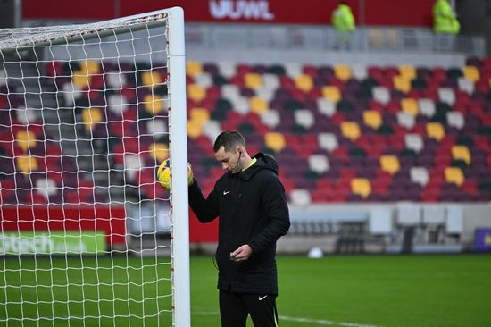 Referee Jarred Gillett Testing Goal Line Editorial Stock Photo - Stock ...