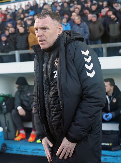 Manager Graham Coughlan Newport County Looks Editorial Stock Photo ...
