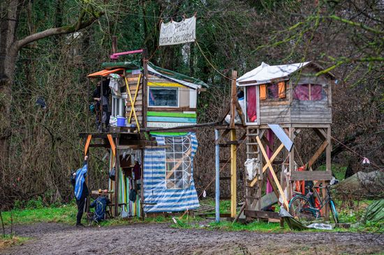 Utopia Village Makeshift Homes Built Recycled Editorial Stock Photo ...