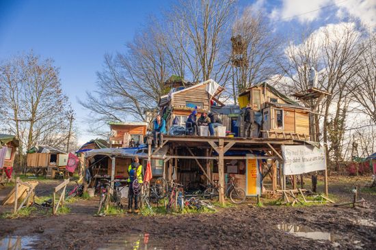 Utopia Village Makeshift Homes Built Recycled Editorial Stock Photo ...