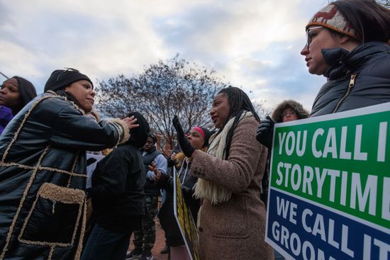 Supporters Opponents Drag Story Hour Argue Editorial Stock Photo ...