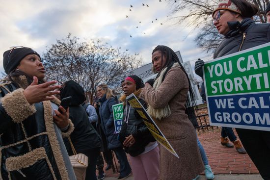 Supporters Opponents Drag Story Hour Argue Editorial Stock Photo ...