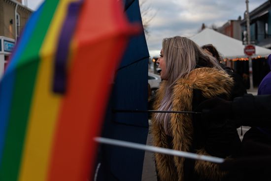 Supporters Drag Story Hour Argue Counterprotestors Editorial Stock ...