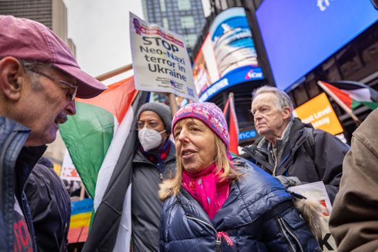 Antiwar Activist Medea Benjimen Code Pink Editorial Stock Photo - Stock ...