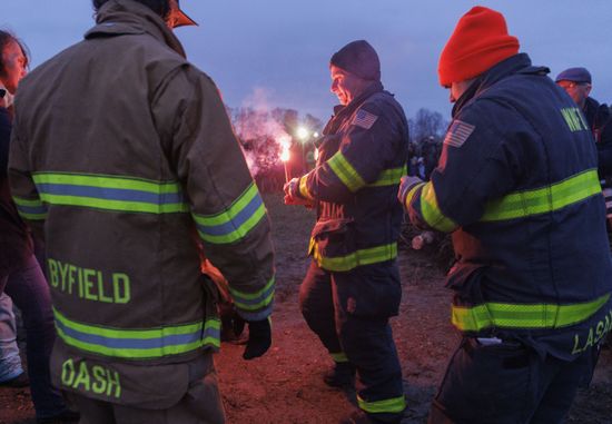 Firefighters Byfield West Newbury Fire Departments Editorial Stock ...