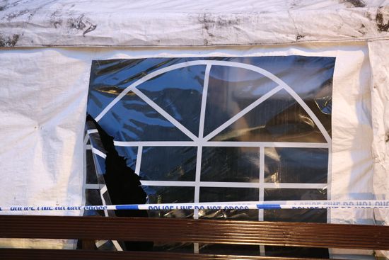 Damage Tent Outside St Aloysius Rc Editorial Stock Photo - Stock Image ...