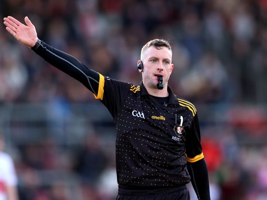 Down Vs Derry Referee Niall Mckenna Editorial Stock Photo - Stock Image ...