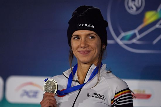 Hanne Desmet Belgium Poses Her Gold Editorial Stock Photo - Stock Image ...
