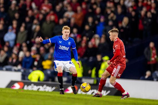 Adam Devine Rangers Connor Barron Aberdeen Editorial Stock Photo ...