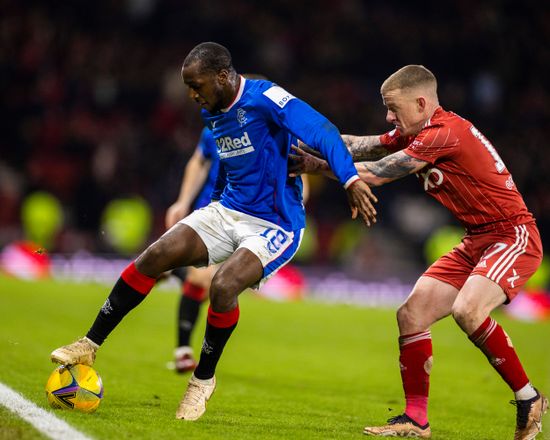 Glen Kamara Rangers Jonathan Hayes Aberdeen Editorial Stock Photo ...