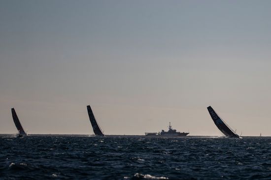 Imoca Class Sailing Boat Vo65 Boat Editorial Stock Photo - Stock Image ...