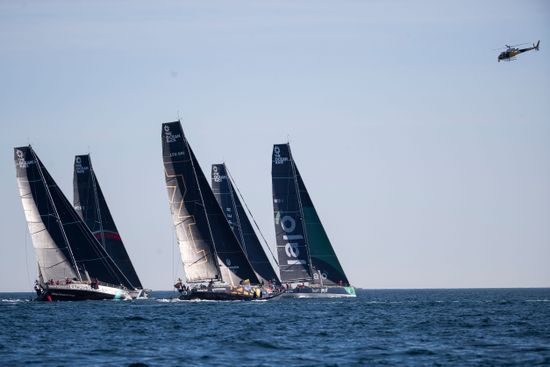 Imoca Class Sailing Boat Vo65 Boat Editorial Stock Photo - Stock Image ...