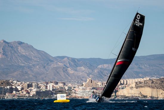 Imoca Class Sailing Boat Vo65 Boat Editorial Stock Photo - Stock Image ...