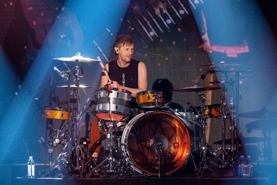 Muse Drummer Dominic Howard Performs During Editorial Stock Photo ...