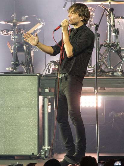 Phoenix Lead Vocalist Thomas Mars Performs Editorial Stock Photo ...