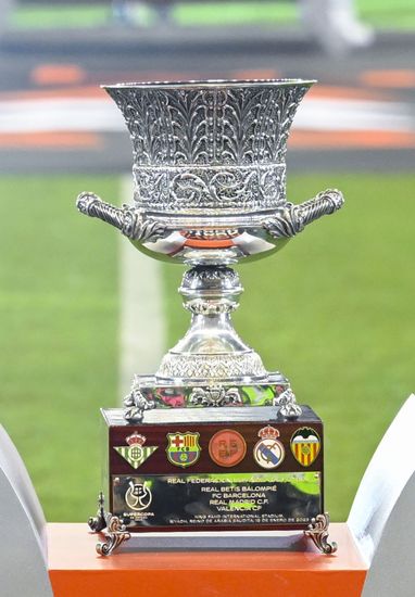 Spanish Super Cup Trophy Seen Prior Editorial Stock Photo - Stock Image ...