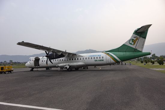 Yeti Airlines Atr 72 Aircraft Pokhara Editorial Stock Photo - Stock ...