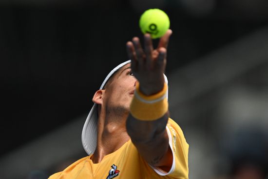 Sebastian Baez Argentina Serves Against Jason Editorial Stock Photo ...