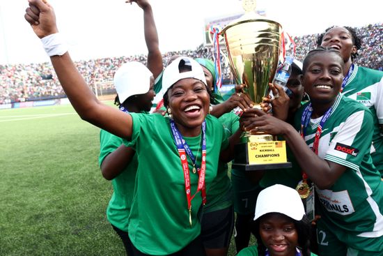 Lofa County Women Players Celebrate Their Editorial Stock Photo - Stock ...
