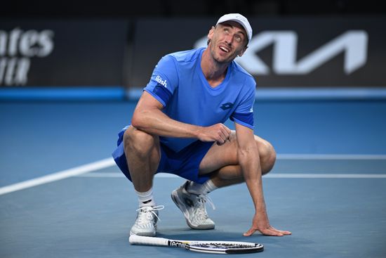 John Millman Australia Celebrates Winning Against Editorial Stock Photo ...