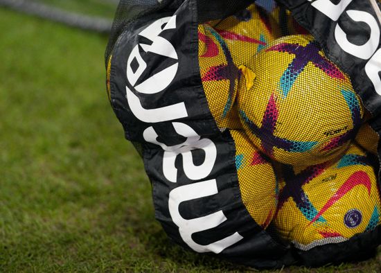 Premier League Match Balls Macron Bag Editorial Stock Photo - Stock ...