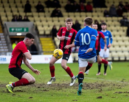 Rangers B Team Midfielder Charlie Lindsay Editorial Stock Photo - Stock ...
