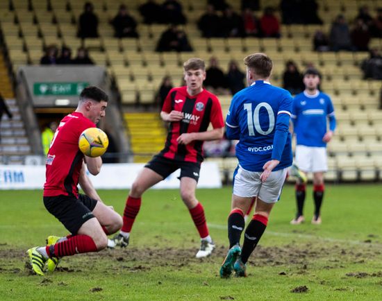 Rangers B Team Midfielder Charlie Lindsay Editorial Stock Photo - Stock ...
