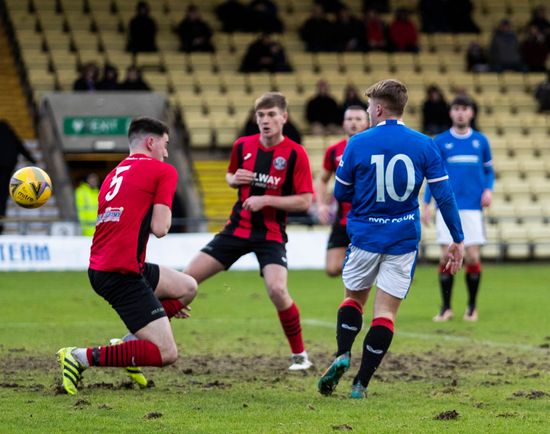 Rangers B Team Midfielder Charlie Lindsay Editorial Stock Photo - Stock ...