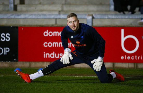 Mark Halstead Goalkeeper Torquay United During Editorial Stock Photo ...