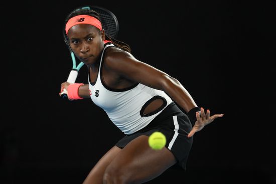 Coco Gauff Action During Her Second Editorial Stock Photo - Stock Image ...