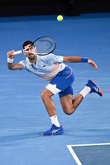 Novak Djokovic Action During His Second Editorial Stock Photo - Stock ...
