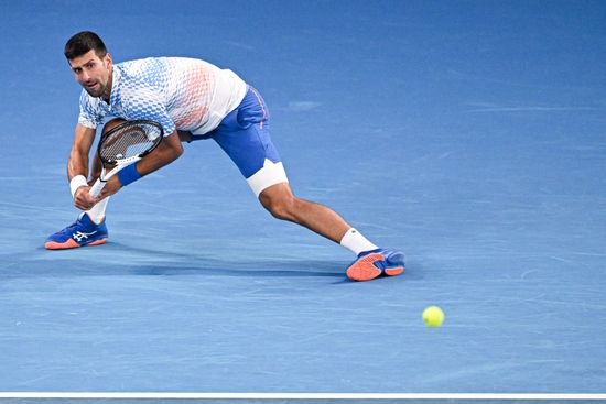 Novak Djokovic Action During His Second Editorial Stock Photo - Stock ...