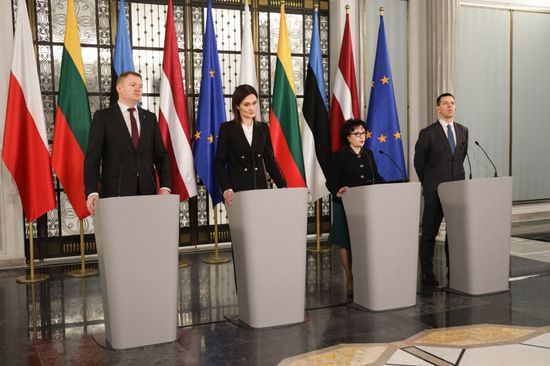 Lr Latvian Saeima Speaker Edvards Smiltens Editorial Stock Photo ...