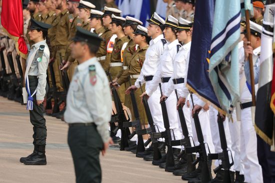 Israeli Soldiers During Change Command Honor Editorial Stock Photo ...