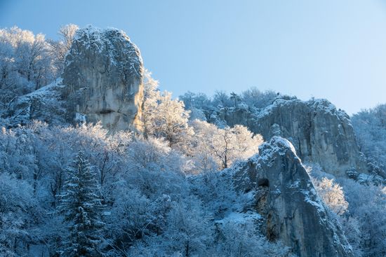 Limestone Rock Snow Frost Winter Mixed Editorial Stock Photo - Stock ...