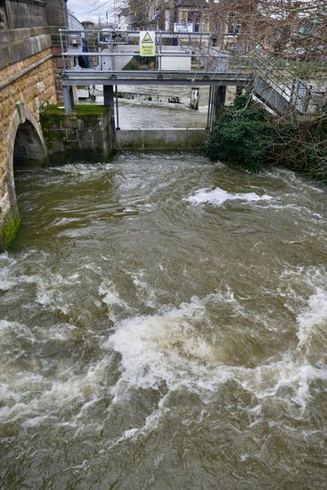 Sluice Gates On Bottle Bridge Opened Editorial Stock Photo - Stock ...