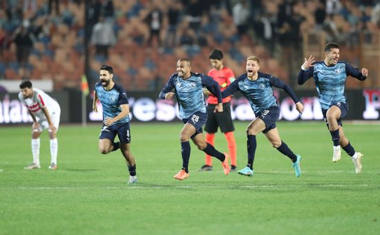 Pyramids Players Celebrate Winning Penalty Shoot Editorial Stock Photo ...