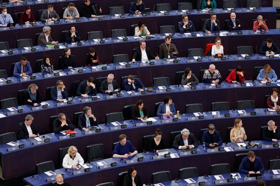 Members European Parliament Meps Attend Ceremony Editorial Stock Photo ...