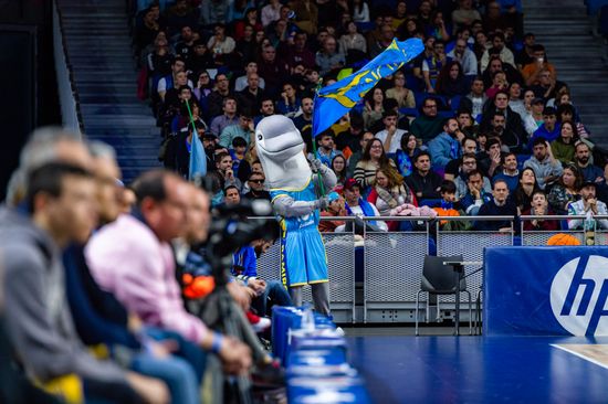 Movistar Estudiantes Mascotte Ramiro During Basketball Editorial Stock ...