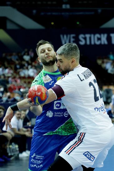 Aleks Vlah L Slovenia Luka Karabatic Editorial Stock Photo - Stock ...