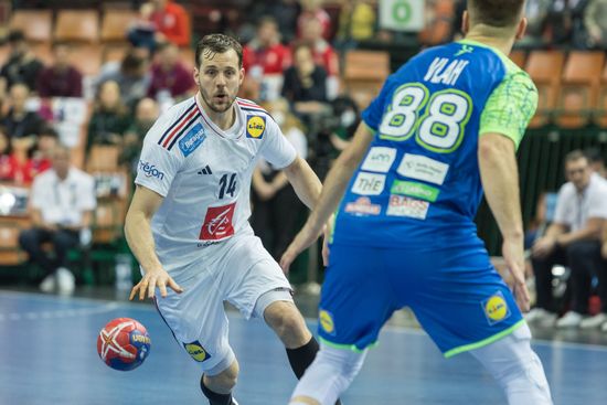 Kentin Mahle Aleks Vlah During Handball Editorial Stock Photo - Stock ...